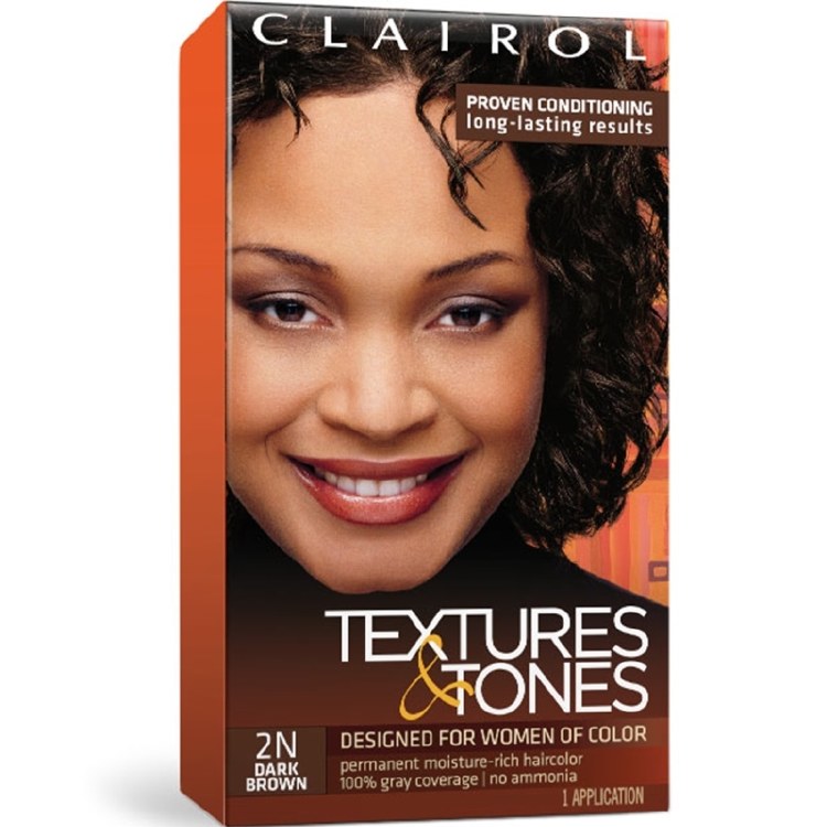 Textures & Tones Hair Color - 2N - Dark Brown - Beauty Depot