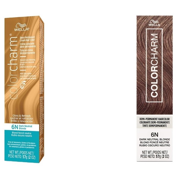 Wella Color Charm Demi-Permanent Hair Color #6N - Dark Neutral Blonde ...