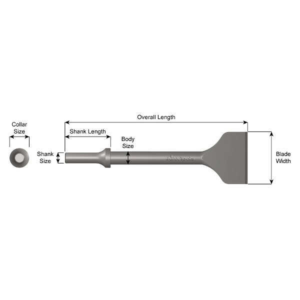 2" WIDE CHISEL FOR AIR HAMMER - Big Tool Store LLC