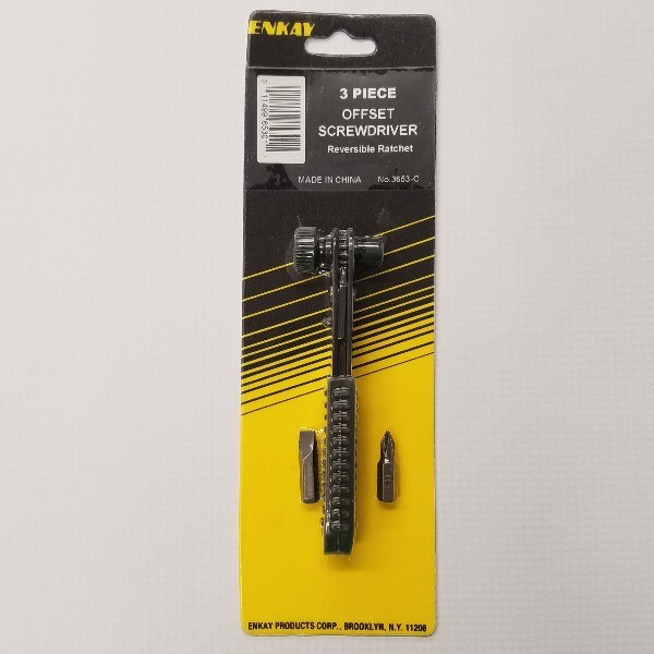 3PC OFFSET SCREWDRIVER SET - Big Tool Store LLC