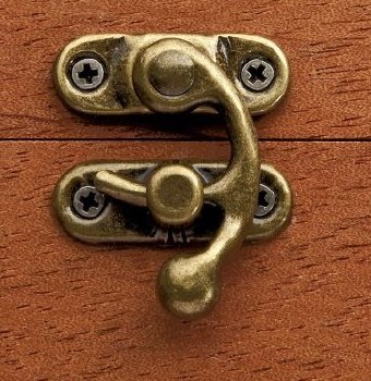 SMALL BOX LATCH antique BRASS - Big Tool Store LLC