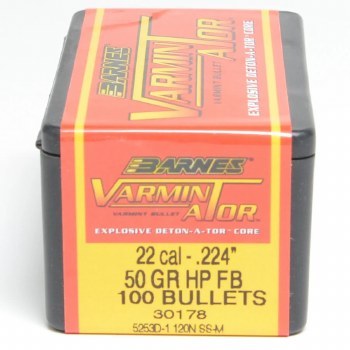 Barnes #30178 .22cal 50gr HB FB 100/bx - ReloadingEverything
