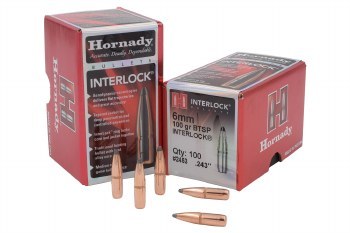 6mm 100gr BTSP Hornady #2453 100/bx - ReloadingEverything