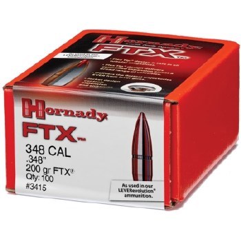 .348 Caliber 200gr FTX Hornady #3415 100/bx - ReloadingEverything