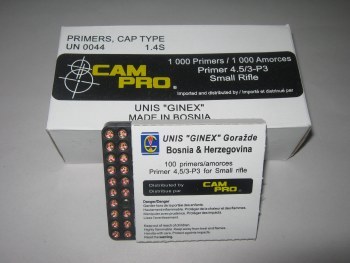 UNIS Ginex Primers Small Rifle 1k - ReloadingEverything