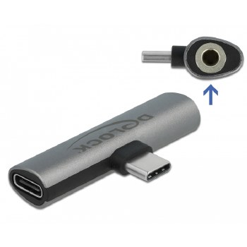 Delock Audio Adapter USB Type-C to Stereo Jack female and USB Type-C PD ...