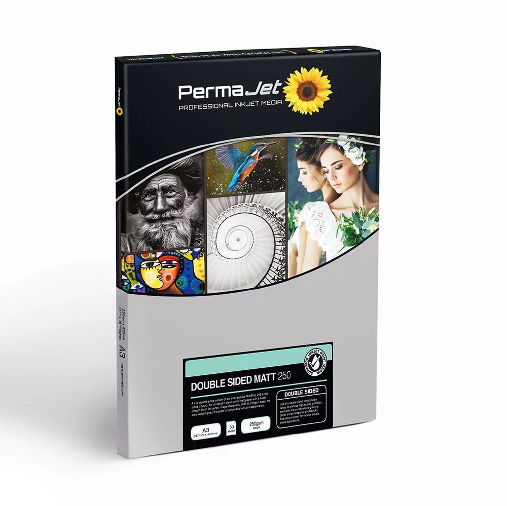 PermaJet Double-Sided Matt 250 Inkjet Paper A3 (50 Sheets) - Conns Cameras
