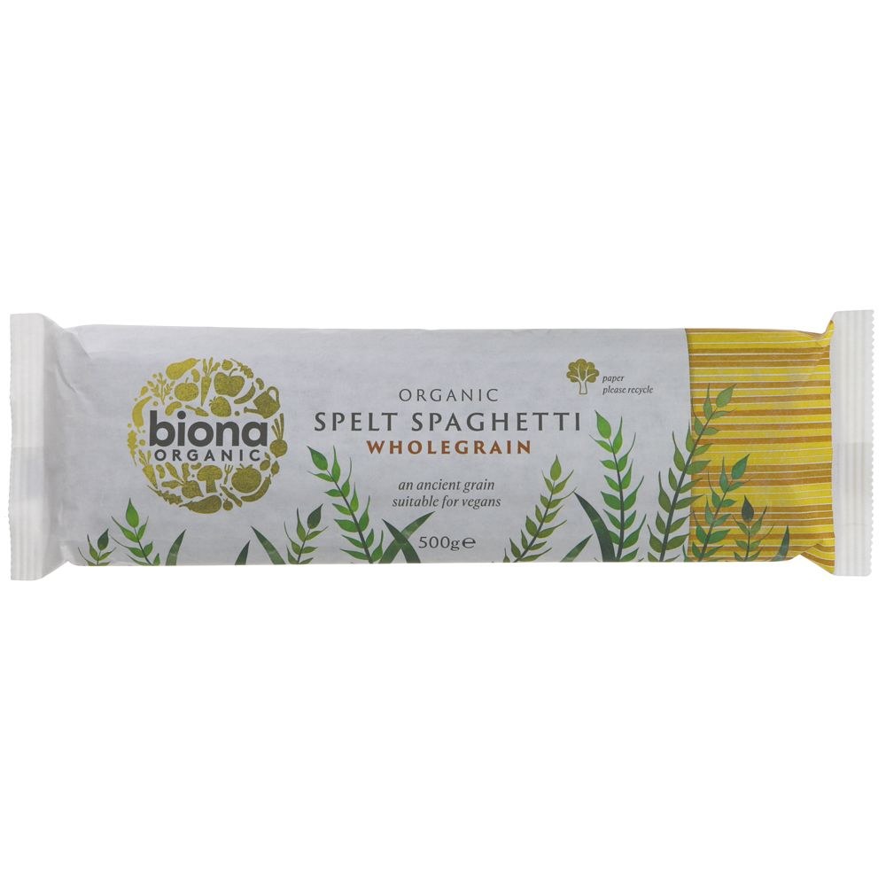 Biona Whole Spelt Spaghetti - Fairhaven Wholefoods Ltd