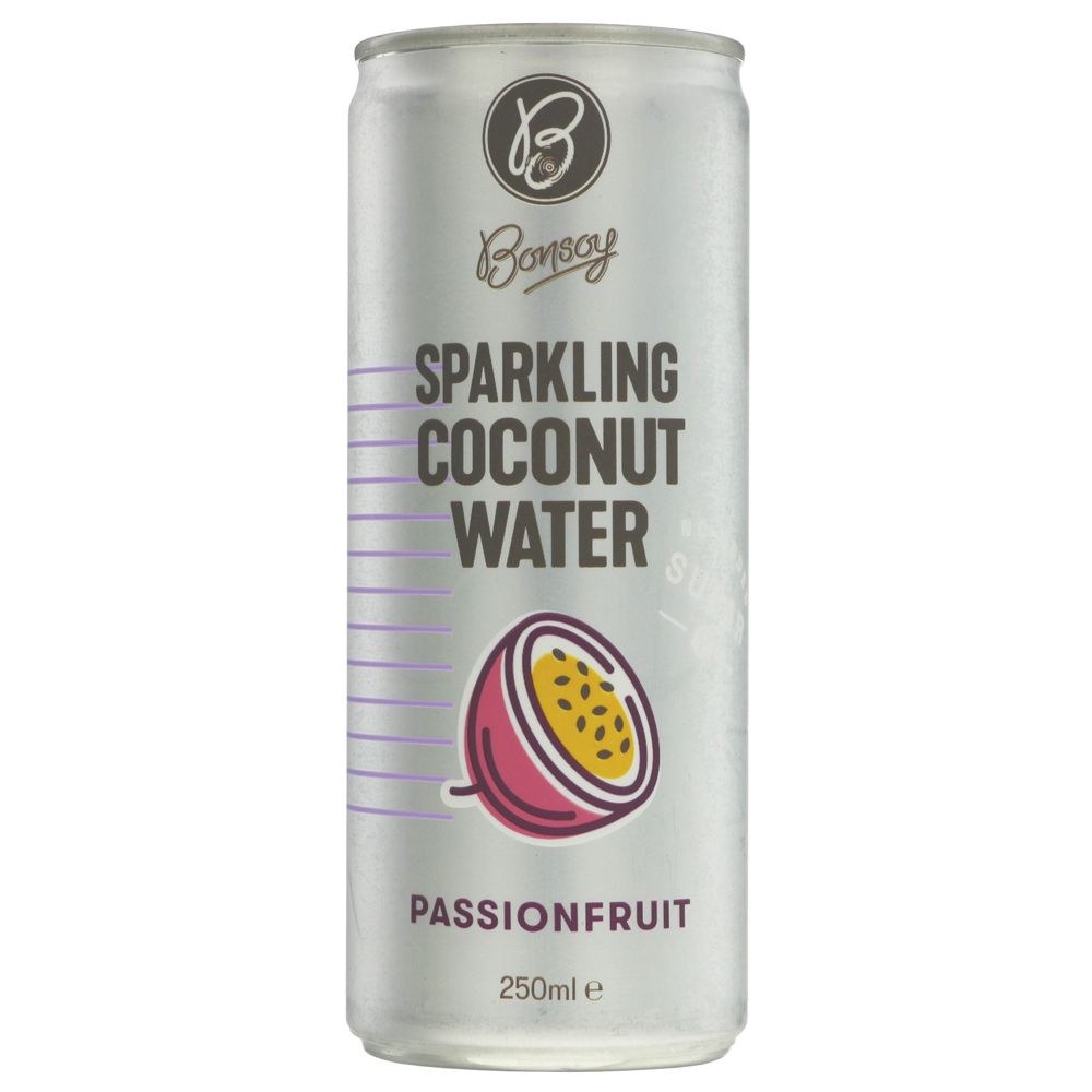 Bonsoy Sparkling Passionfruit Coconut Water - Fairhaven Wholefoods Ltd