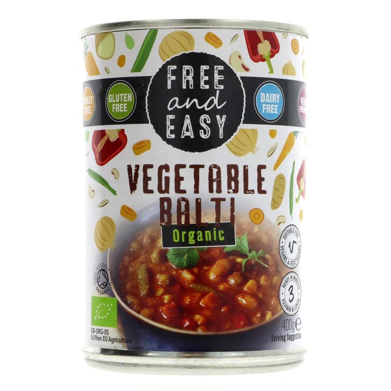 Free & Easy Vegetable Balti - Fairhaven Wholefoods Ltd