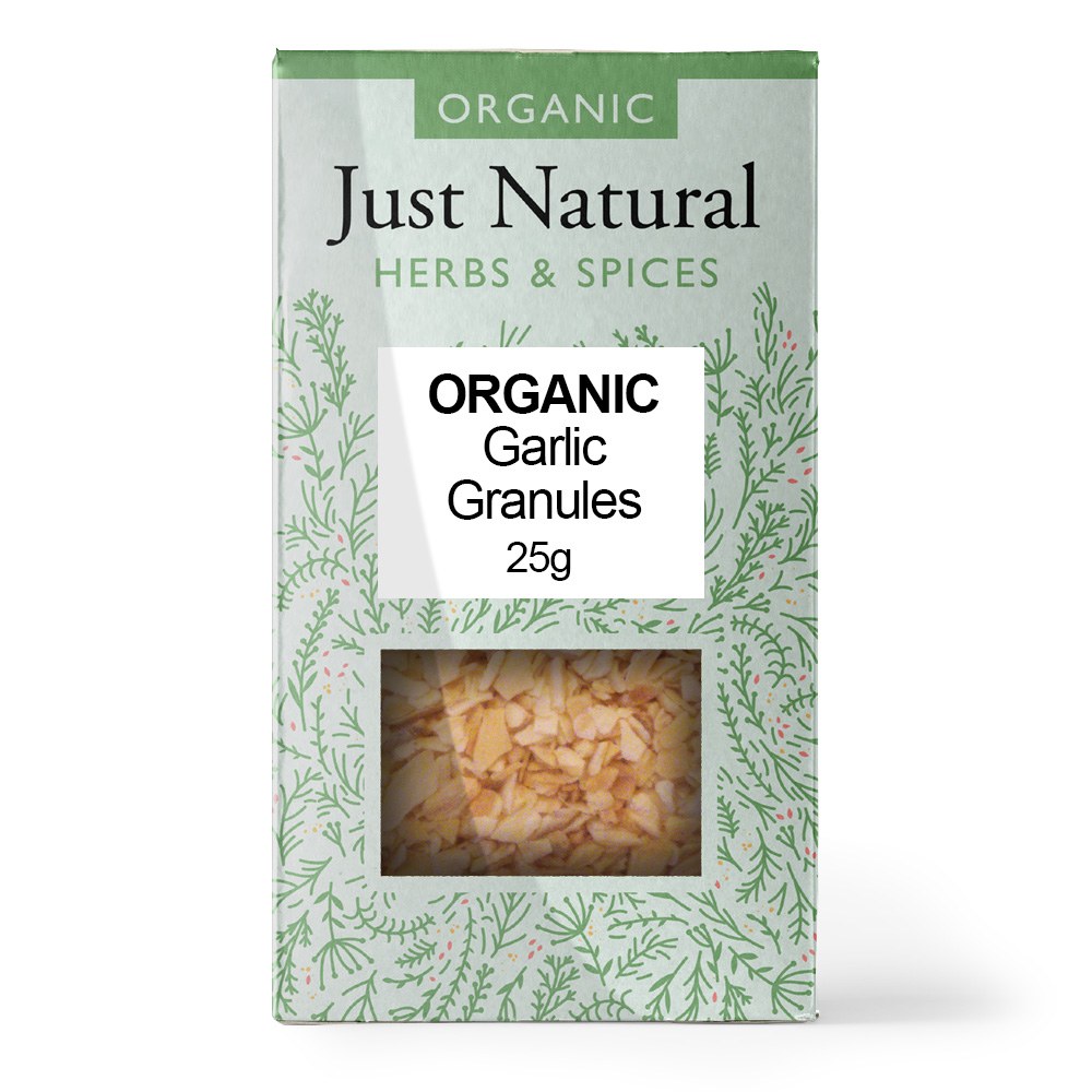 Just Natural Organic Garlic Granules - Fairhaven Wholefoods Ltd