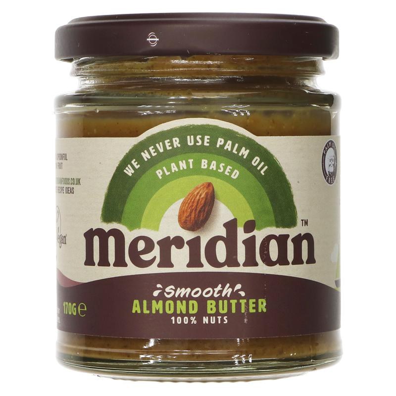 Meridian Smooth Almond Butter 170g - Fairhaven Wholefoods Ltd