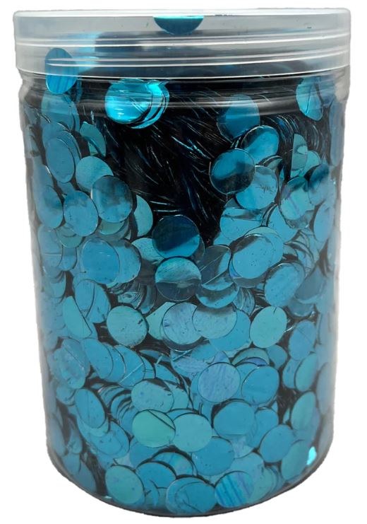 Bby Blue Metallic Confetti Jar - Champion Party Supply