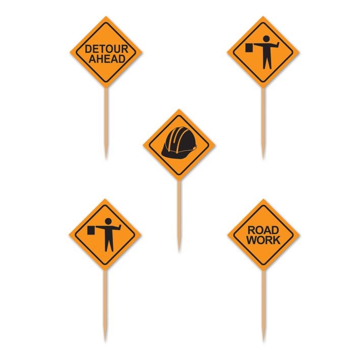 Construction Sign Picks - Champion Party Supply
