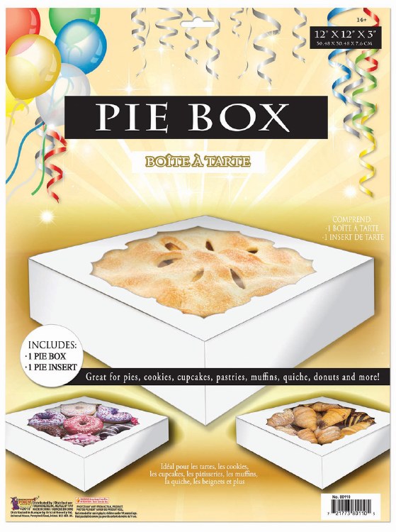 Pie Box Plain White - Champion Party Supply