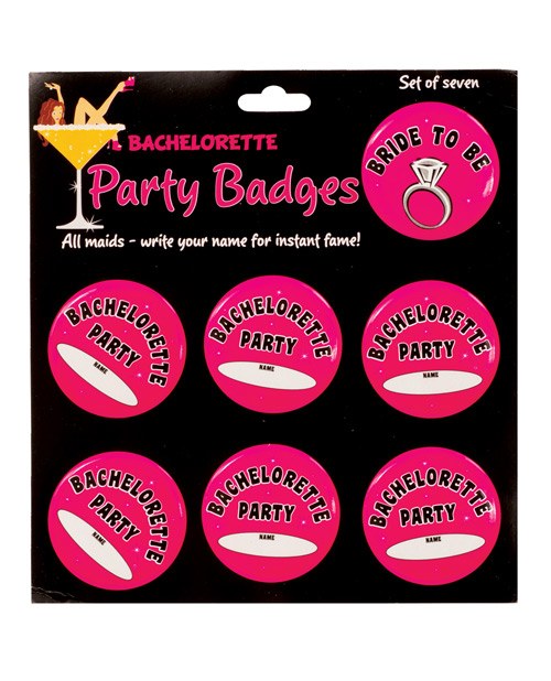 Bachelorette Party Badges - Champion Party Supply