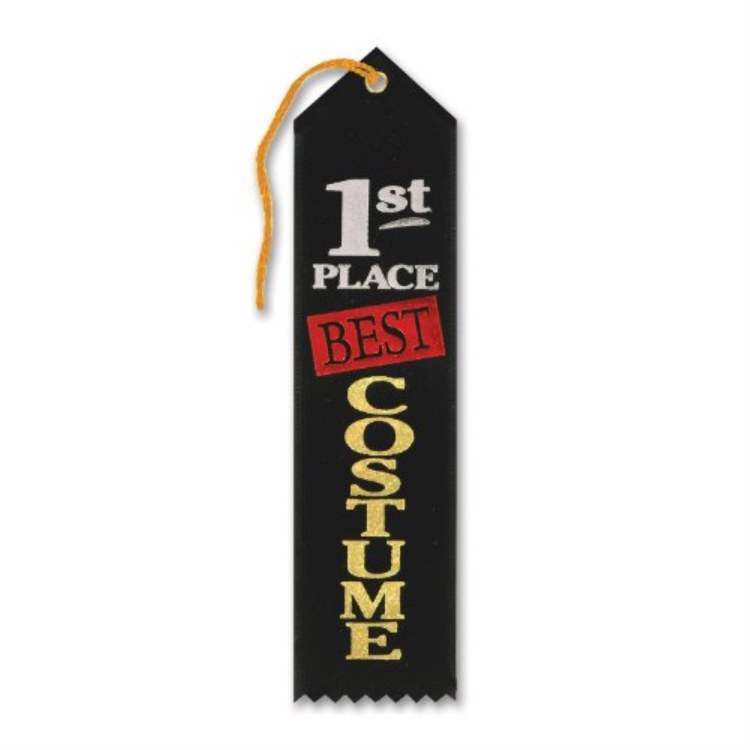 Best Costume 1st Place Award Ribbon - Champion Party Supply