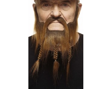 Braided Beard/Mustache Auburn - Champion Party Supply