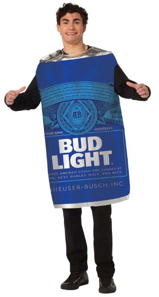 Bud Light Adult Costume Standard Size - Champion Party Supply