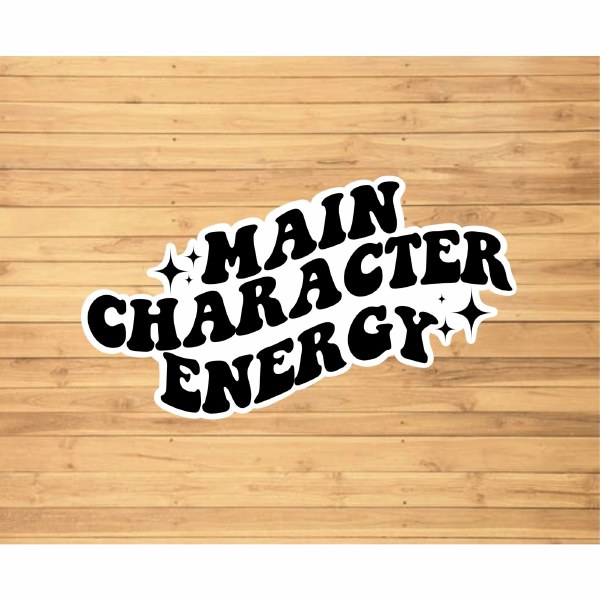 Sticker Main Character Energy - Champion Party Supply