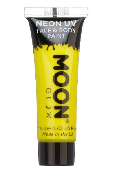 Moon Glow Neon UV Face & Body Paint Yellow - Champion Party Supply