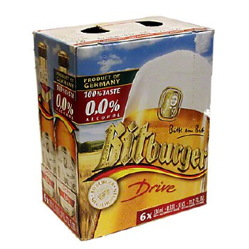 Bitburger Drive Non Alcoholic 6 Pack Bottles - The Liquor Book