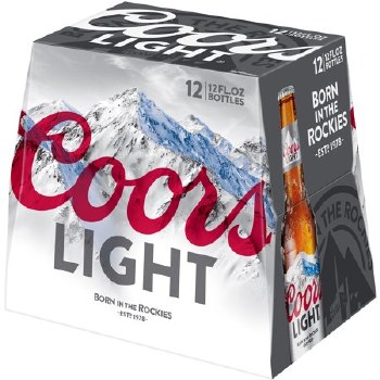 Coors Light 12 Pack Bottles - The Liquor Book