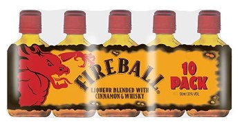 Fireball 50ml 10 Pack - The Liquor Book