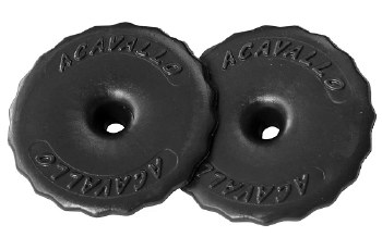 Acavallo Gel Bit Guards (Black) - Equine Tack&Nutritionals