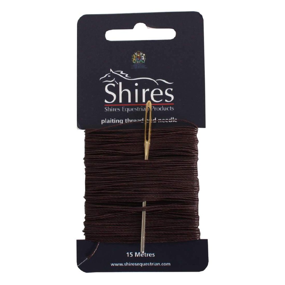 Plaiting Thread w/Needle (Brown) - Equine Tack&Nutritionals