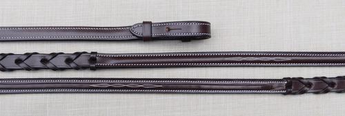 KL Select Fancy Laced Reins (Pony) - Equine Tack&Nutritionals