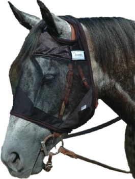 Quiet Ride Fly Mask Standard/ No Ears (Arab/Cob/Small Horse) - Equine ...