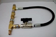 Chemical Injector Bypass Assembly with Brass Quick Connect Fittings - L ...