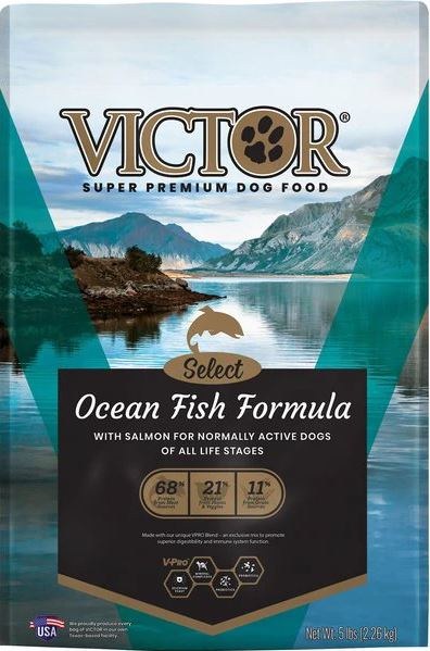 Victor Select Ocean Fish Formula with Alaskan Salmon, Dry Dog Food, 5lb ...