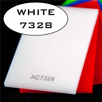 1" ACRYLIC WHITE 7328 4' x 8' - RELIABLE SIGN SUPPLY