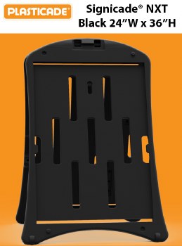 SIGNACADE NXT BLACK 24" x 36" - RELIABLE SIGN SUPPLY