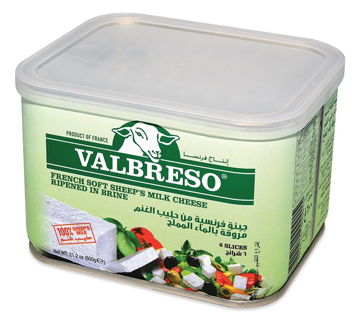 Valbresso French Feta Can 600g - Phoenicia Specialty Foods