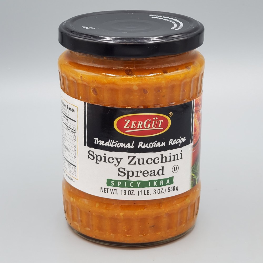 Zergut Traditional Spicy Zucchini Spread 19 oz - Phoenicia Specialty Foods