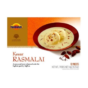 Nanak Kesar Rasmalai 1kg - SWADESHI PLAZA