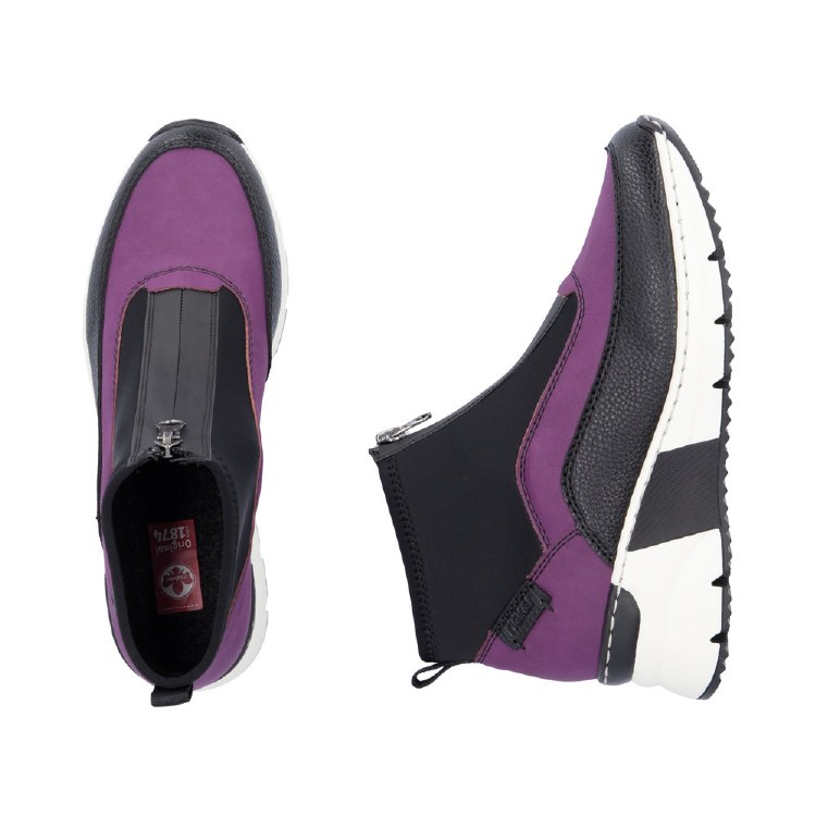 N6352 Purple Zip 37 - PAUL O CONNOR SHOES