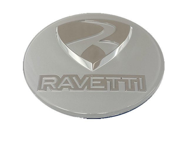 RAVETTI SILVER W/CHROME LOGO FOR CAP BASE (CC016-1P) - Eclipse ...
