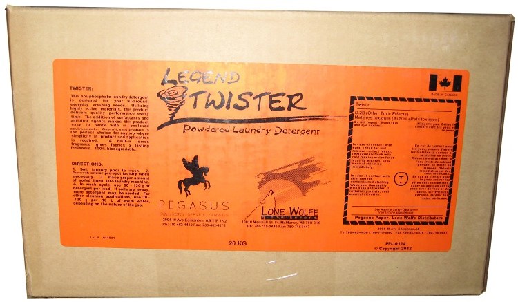 0124 - 20 kg - Legend Twister - Laundry - Powdered Detergent - ea ...