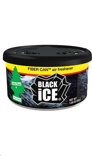 Little Tree Fiber Can Black Ice - (24)(17855) - Kays Wholesale INC