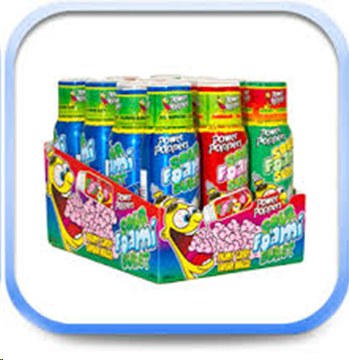 Power Poppers Sour Foam Candy - 88 ml -12/Box (20142) (6) (N) - Kays ...