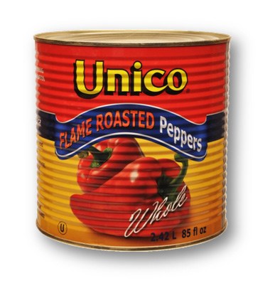 Unico Flame Roasted Peppers- 2.4L (6) (00669) - Kays Wholesale INC