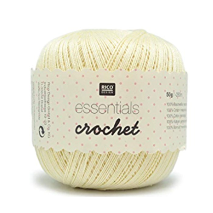 Essentials Crochet Cotton Cream - WM Trimmings