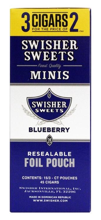 Swisher Sweets Mini Cigarillos Blueberry - Ravi's Import Warehouse