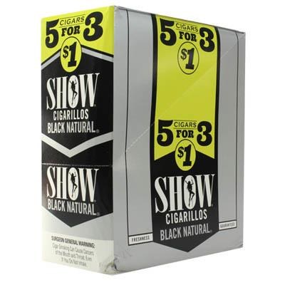 Show Cigarillos Black Natural - Ravi's Import Warehouse