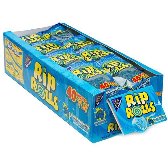 Rip Rolls Blue Raspberry Candy - Ravi's Import Warehouse