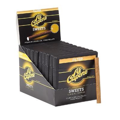 Al-Capone Sweet Cognac Filtered Cigarillos - Ravi's Import Warehouse